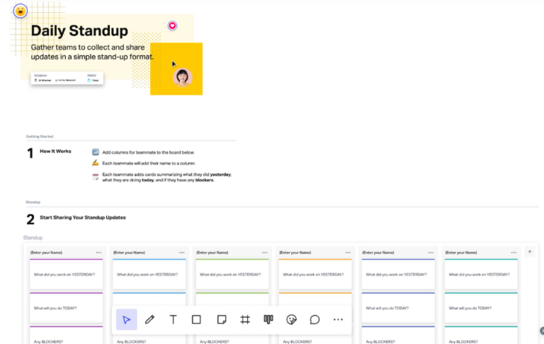 Top Stand Up Meeting and Huddle Templates
